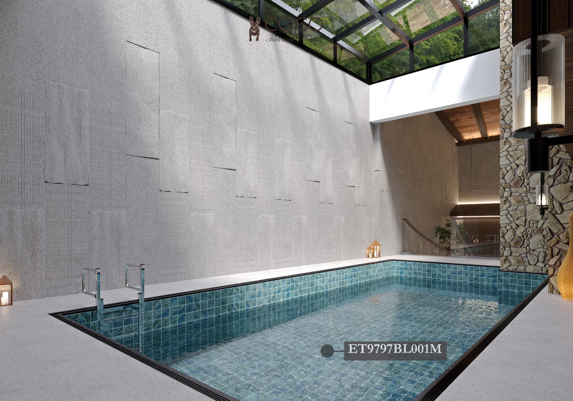 Celestial Poolscape – COCO Tiles and Mosaics