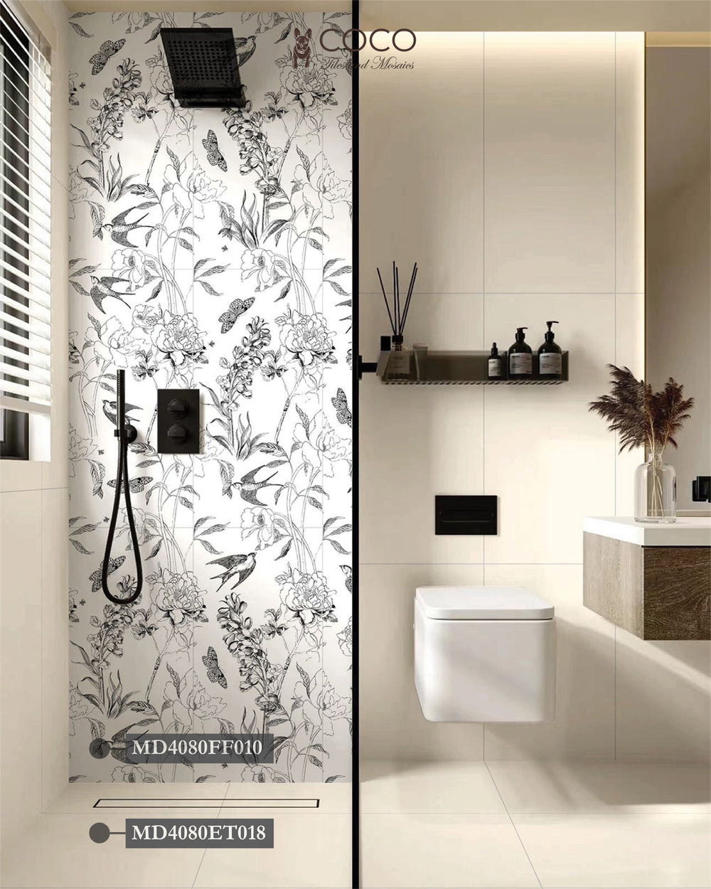 Elegance in Bloom – COCO Tiles and Mosaics