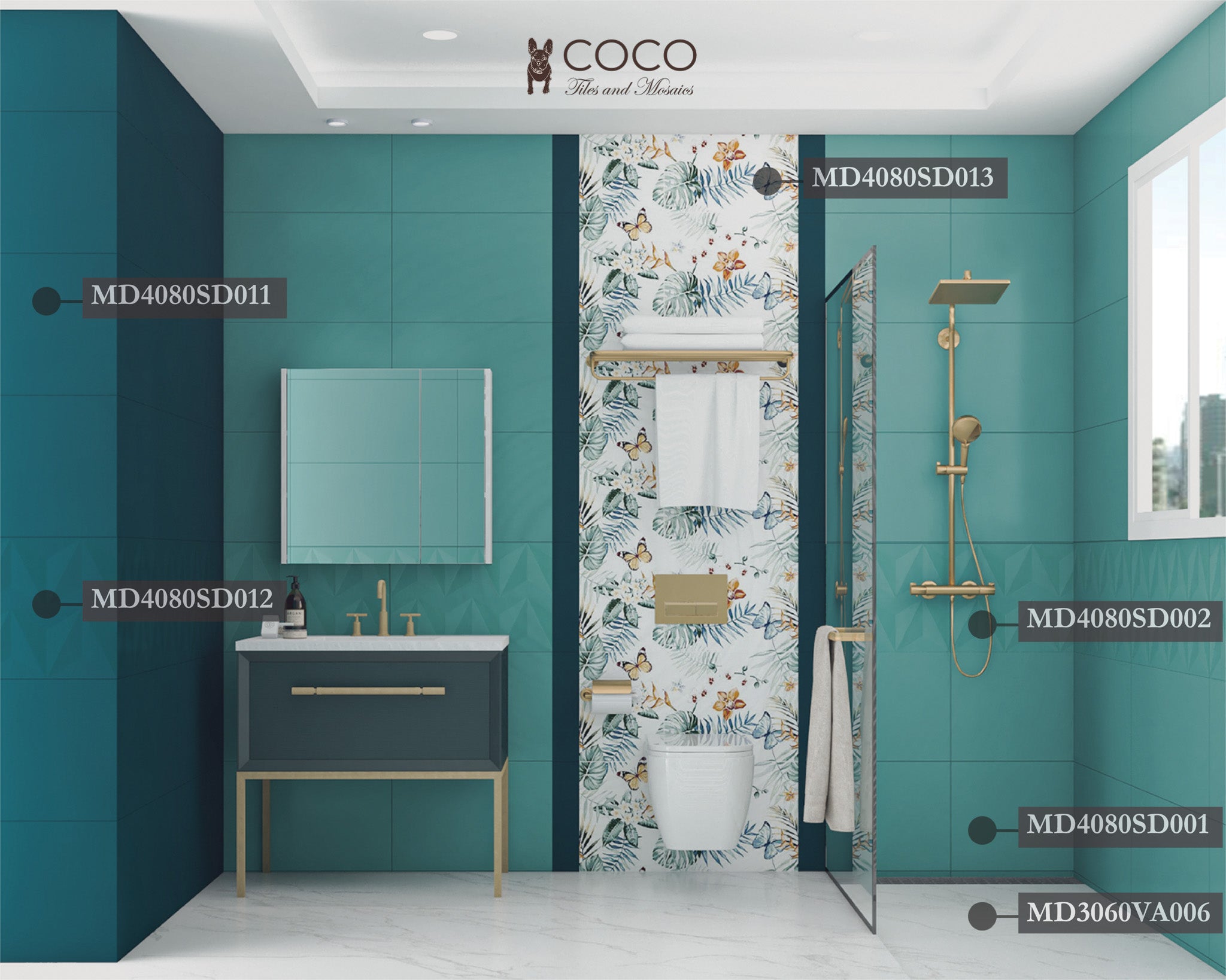 3D Wall Design Tiles | Shop The Look | Coco – COCO Tiles and Mosaics
