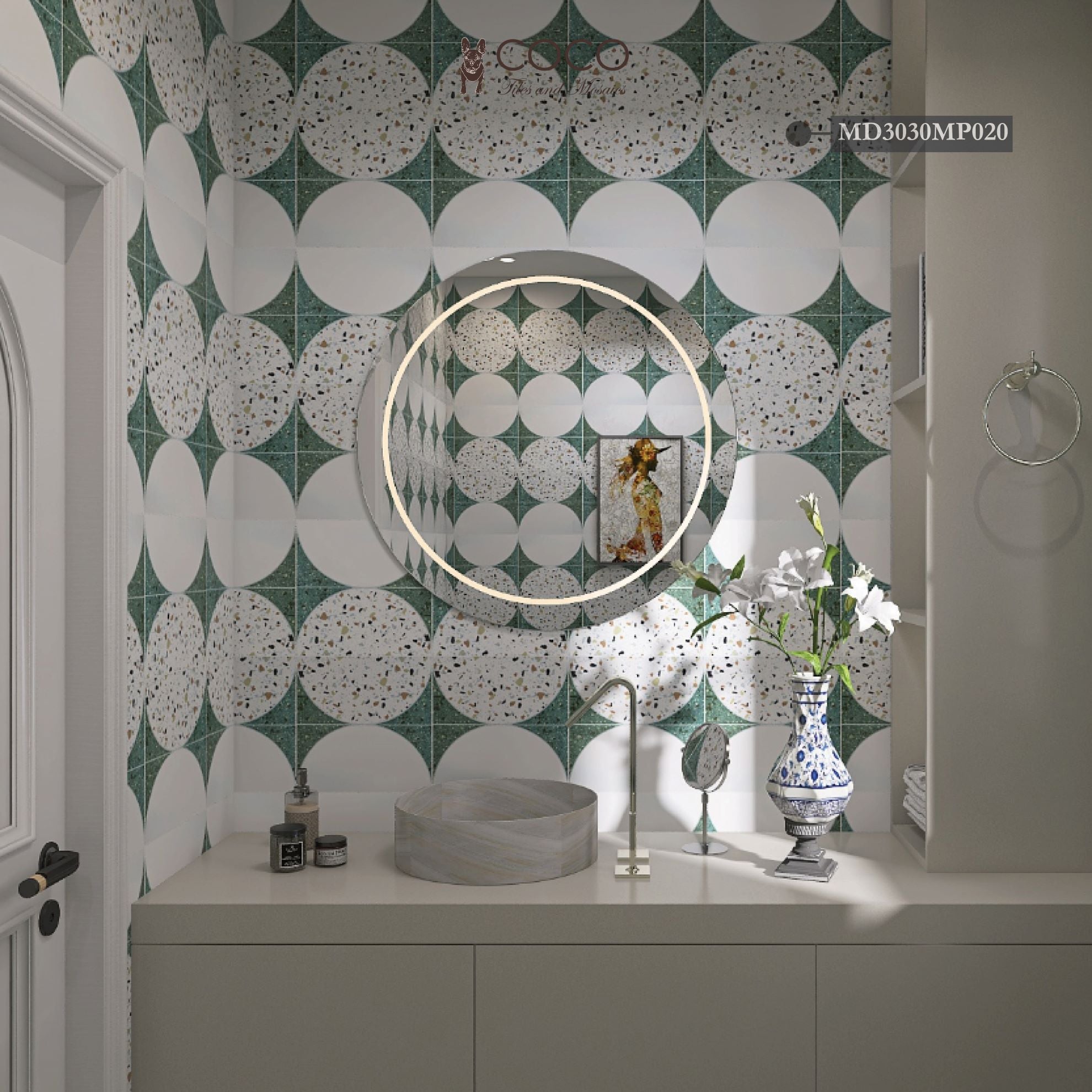 Split Pattern Terrazzo Tile - Double Vision Ceramic | COCO Tiles – COCO ...