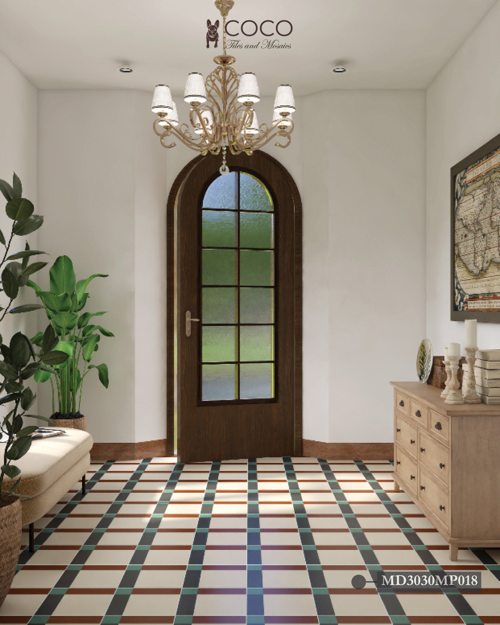 Hallway Entrance Foyer Tiles | Shop The Look | COCO Tiles and Mosaics