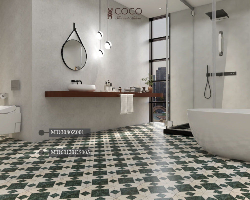 Artistic Tile | Green Magic Series - Infinity 300x300mm Patterned Tile ...