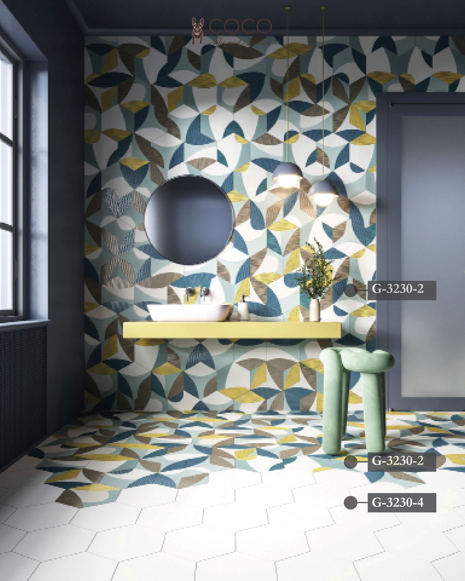 Vivid Vortex – COCO Tiles and Mosaics