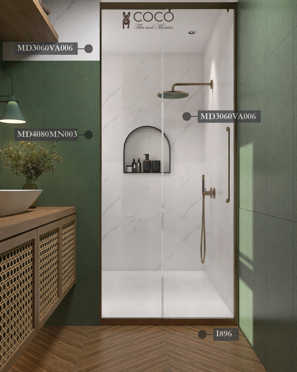 Green Tiles | Shop The Look | Coco Tiles – COCO Tiles and Mosaics