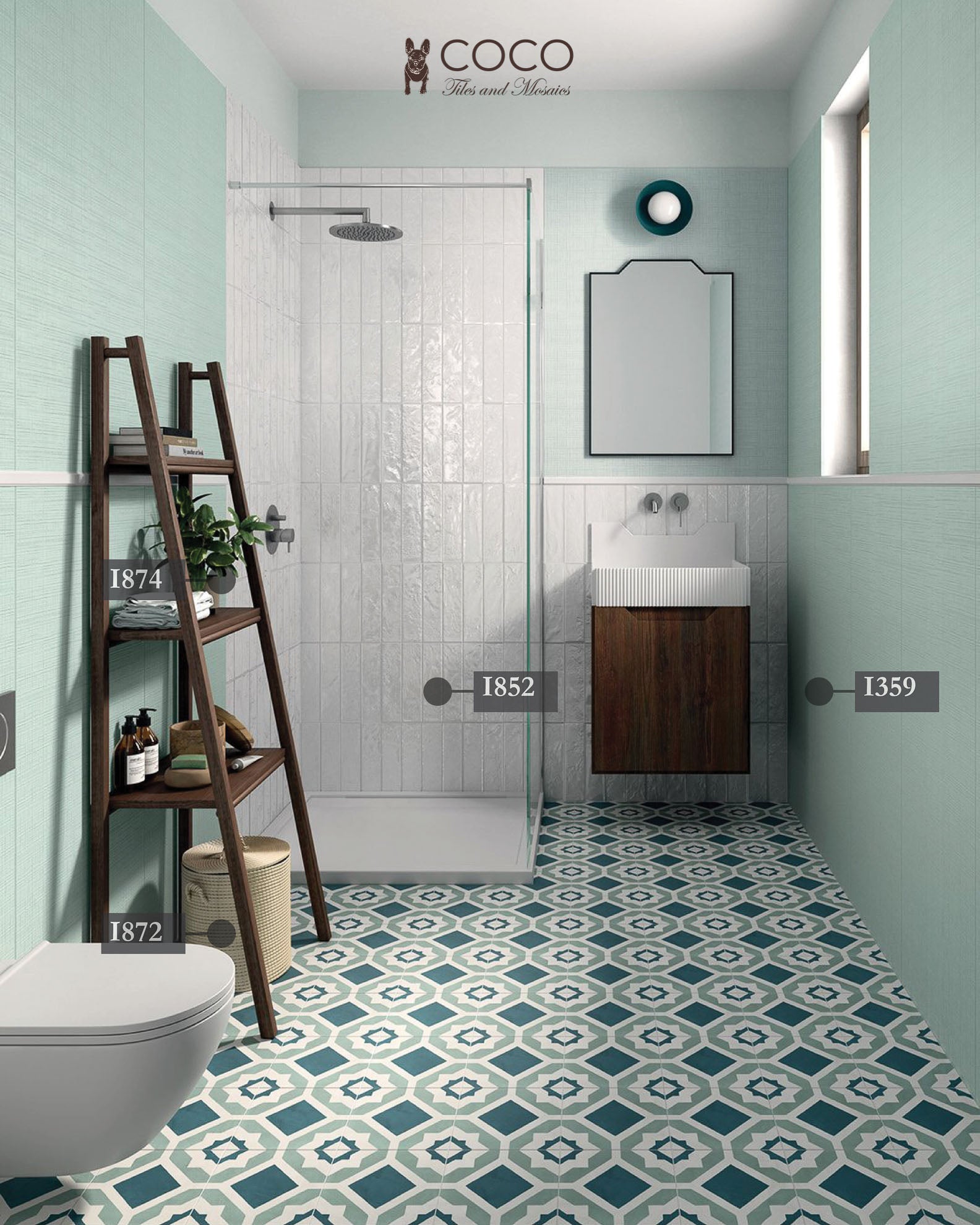 Tiles For Sale – Babylon Series - Azure Embossed 500x1200mm Ceramic ...