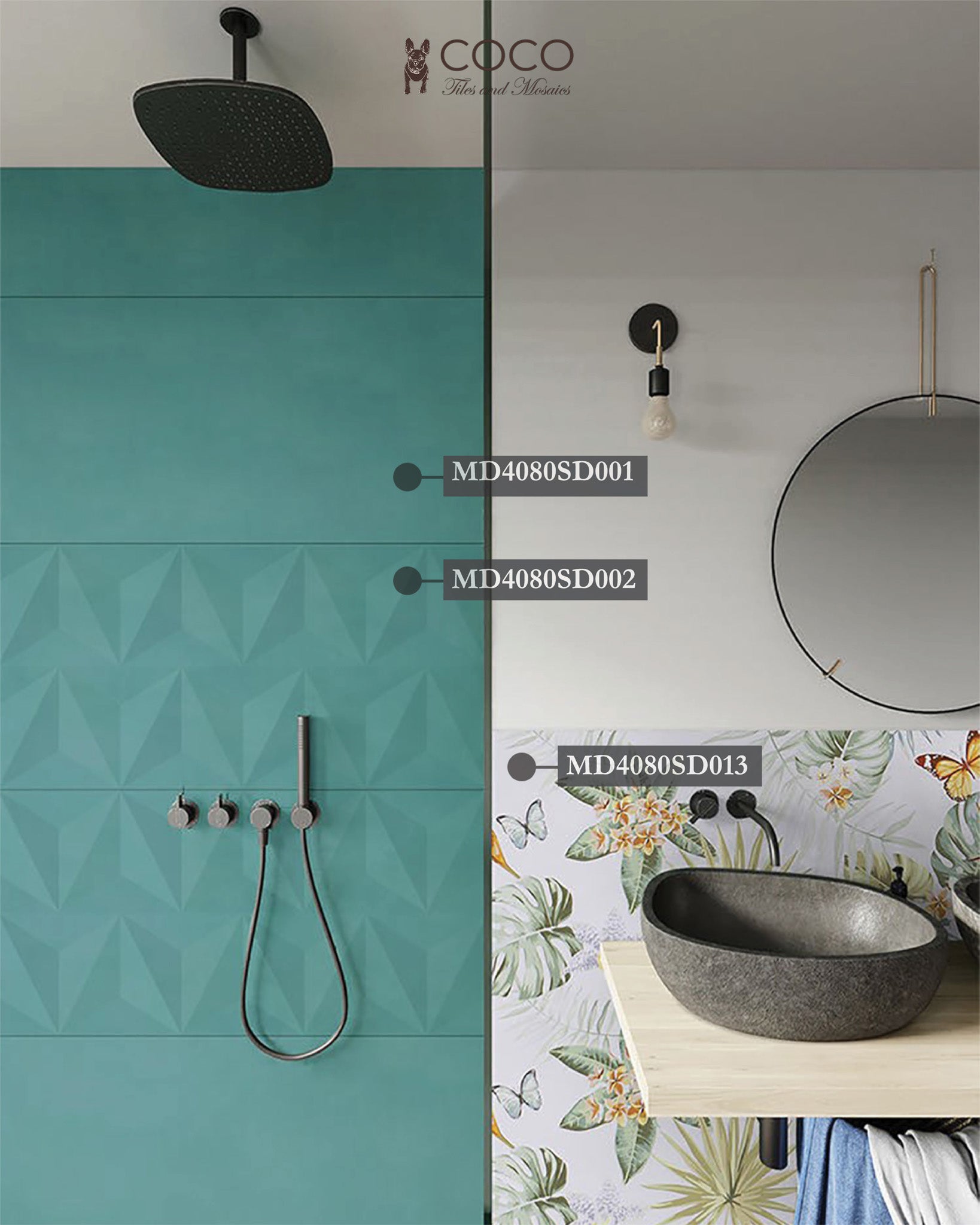 3D Wall Design Tiles | Shop The Look | Coco – COCO Tiles and Mosaics