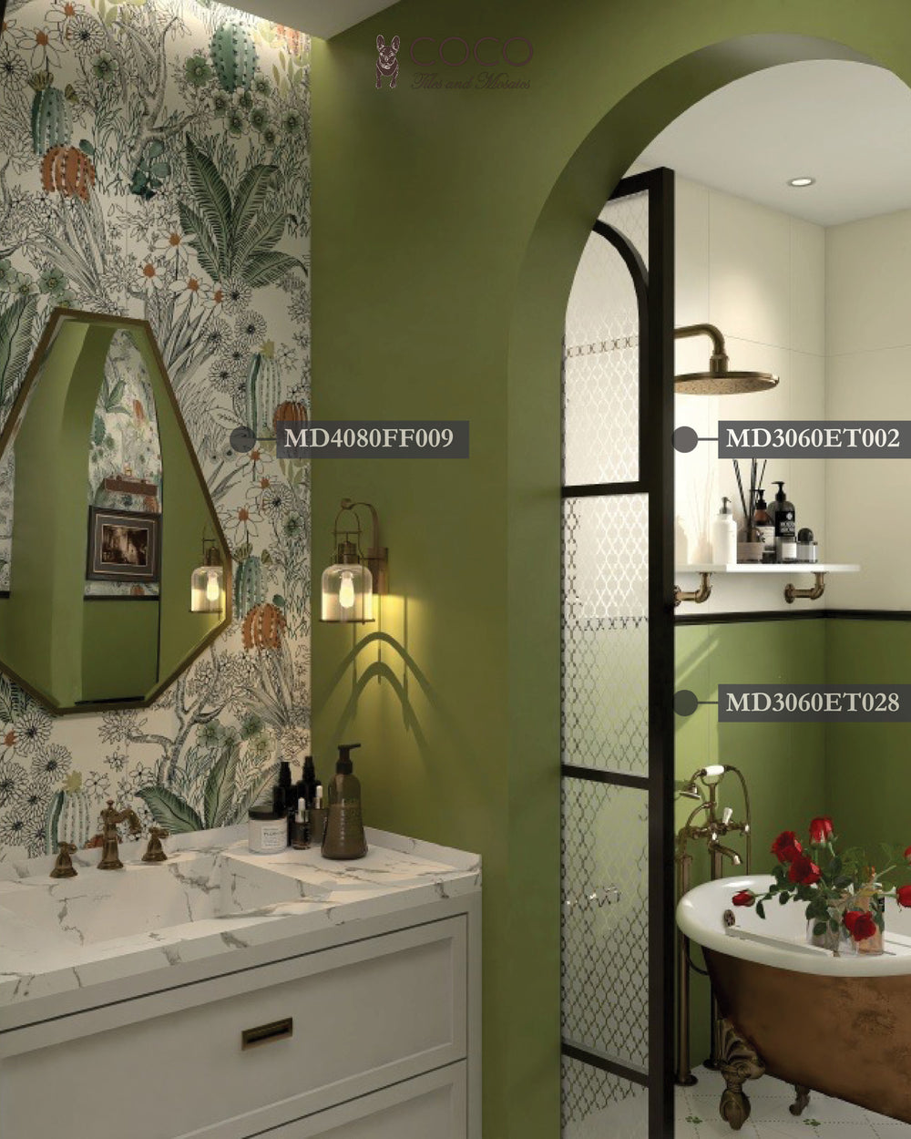 Midnight Rose Manor – COCO Tiles and Mosaics