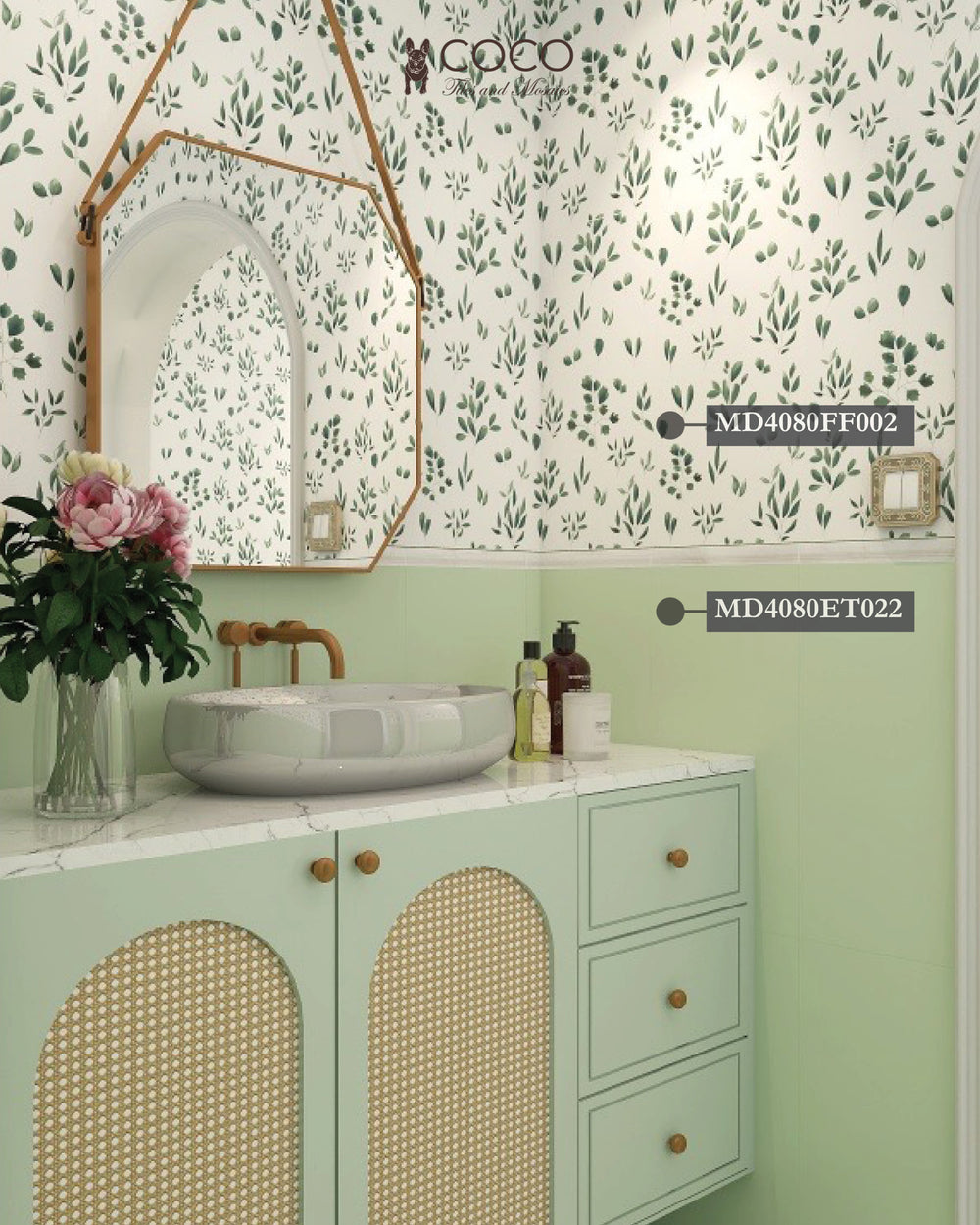 Elegance in Bloom – COCO Tiles and Mosaics