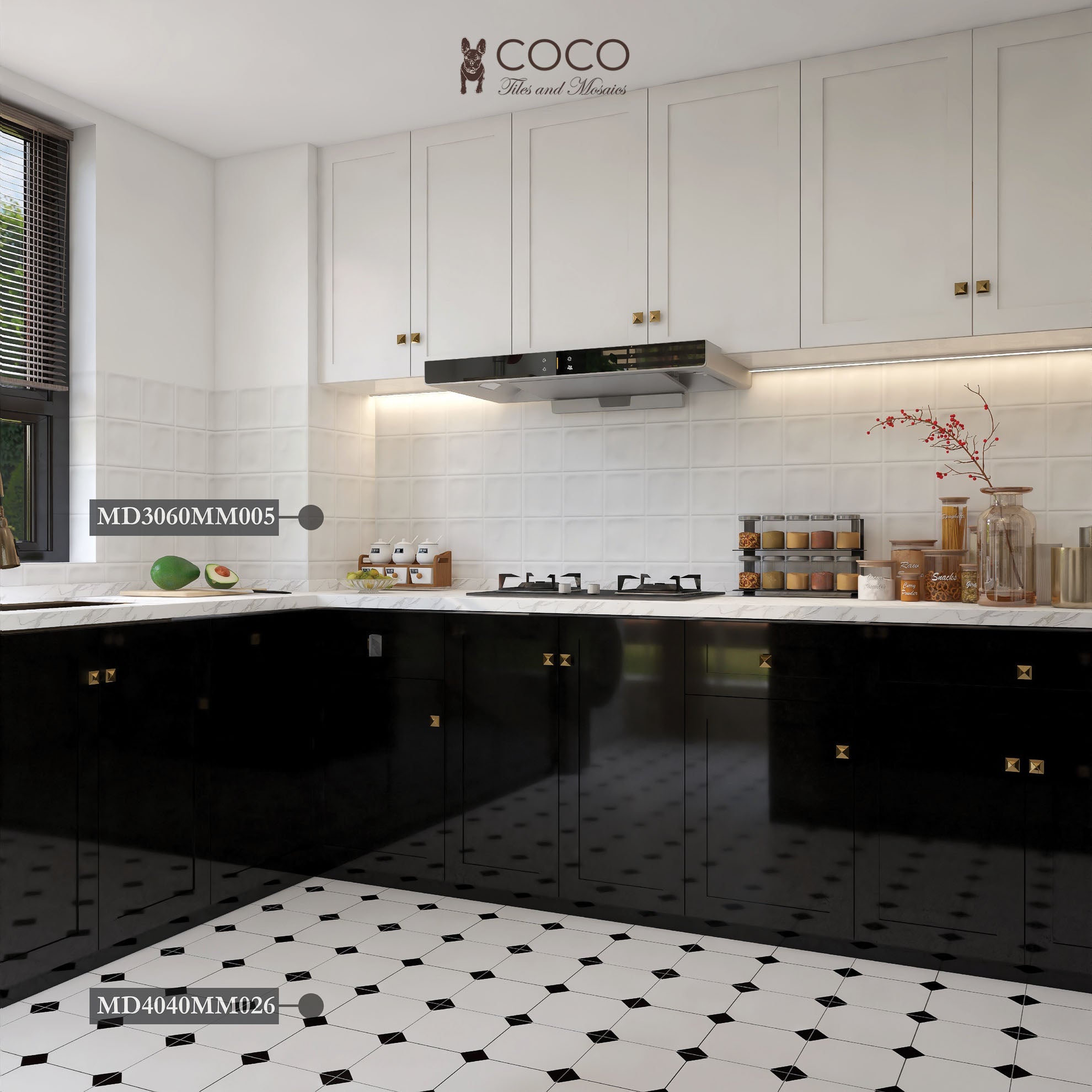 Monochrome Chic – COCO Tiles and Mosaics