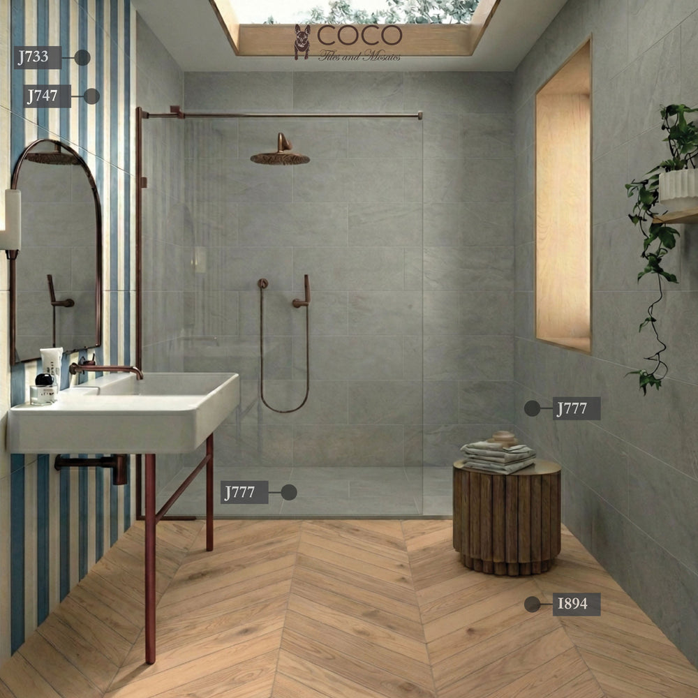 Into the Mystic Bathroom | Green & Timber Look Tiles | Coco Tiles ...