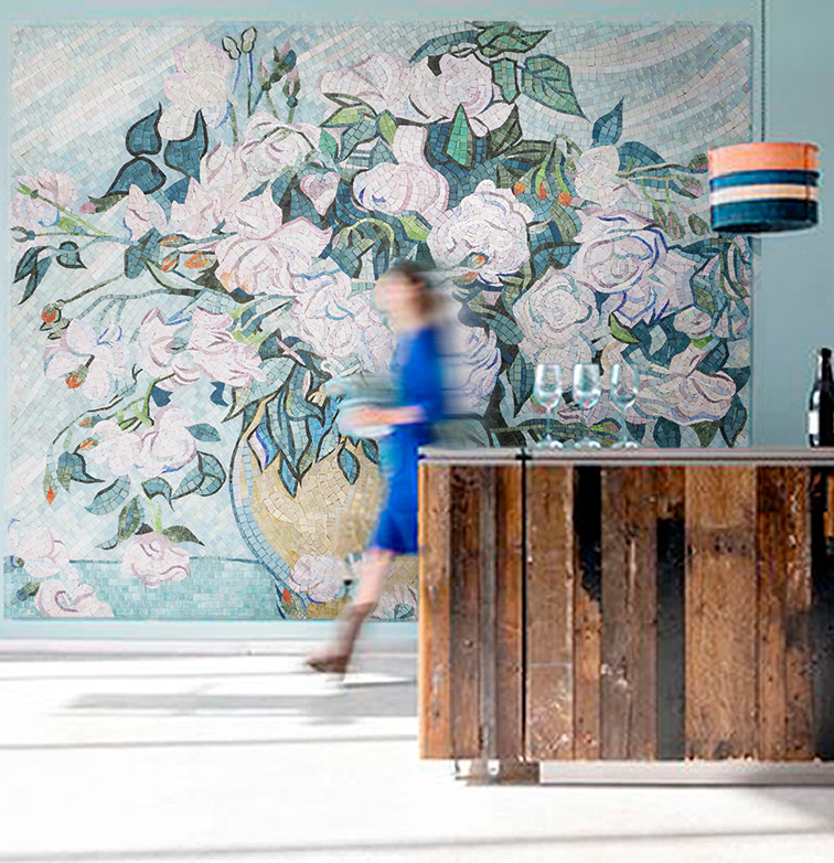 Botanical Beauty: Captivating Flower and Tree Mosaic Art – COCO Tiles ...