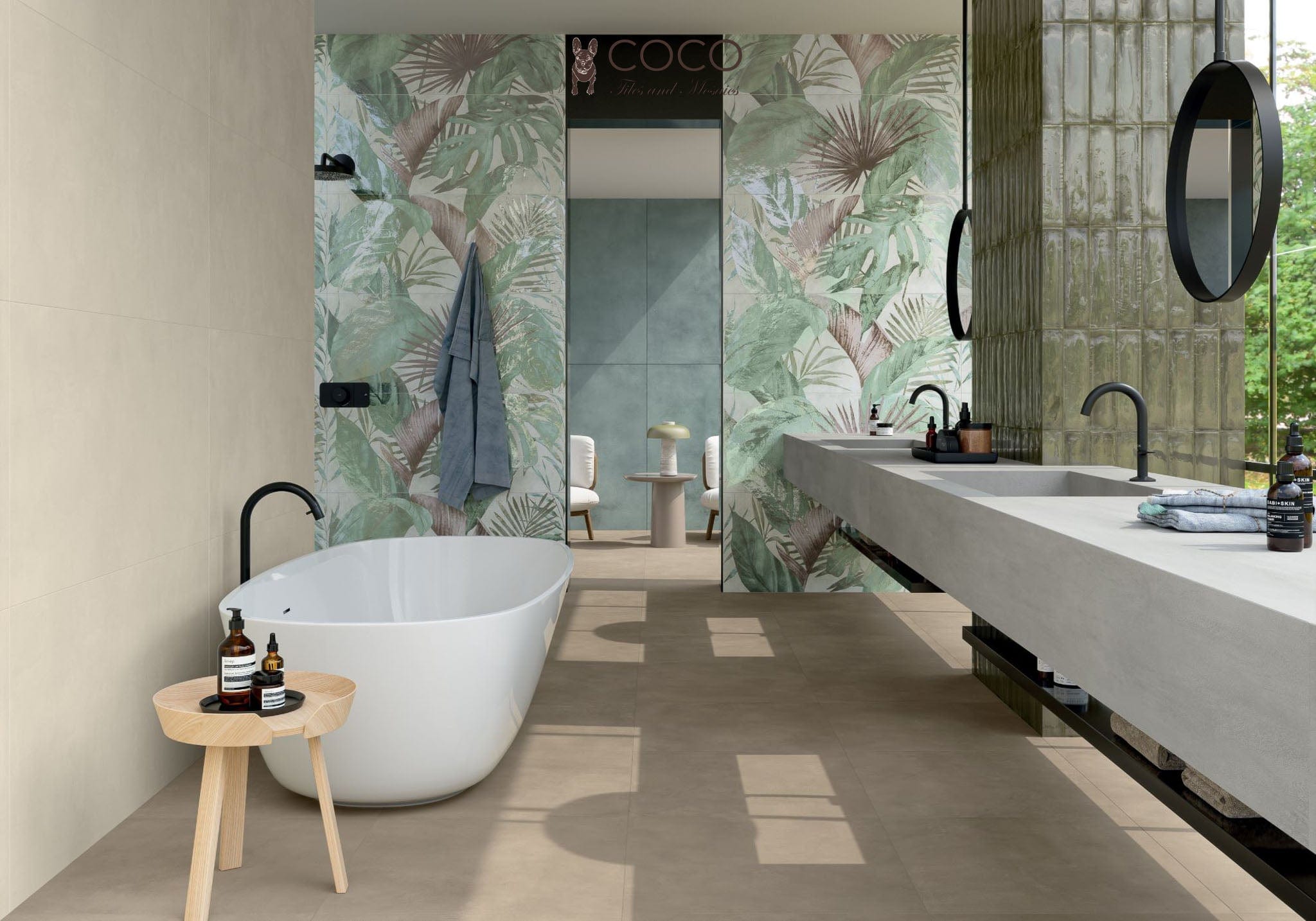 Wonderland Series - Wild Foliage Satin 500x1200mm Ceramic Tile – COCO ...