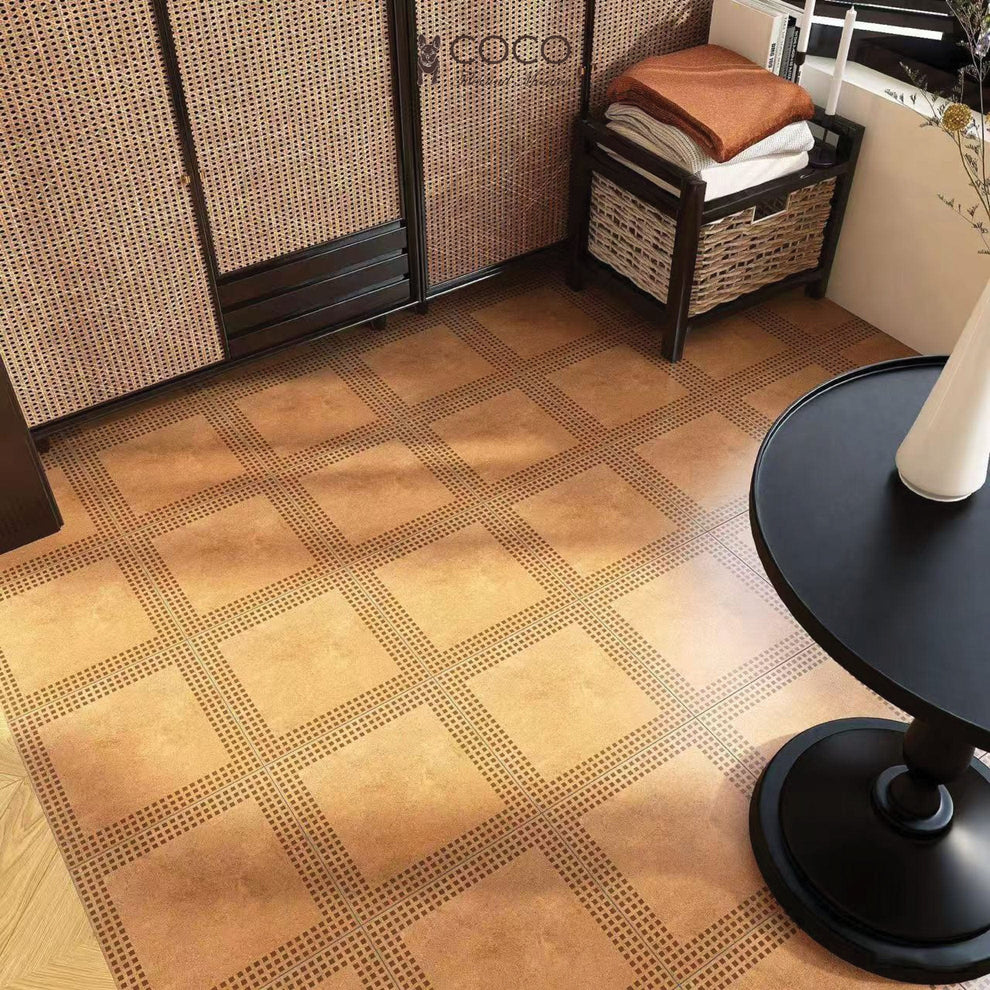 Earthy Brown Lattice Pattern Tile | Modern Monochrome Series | COCO ...