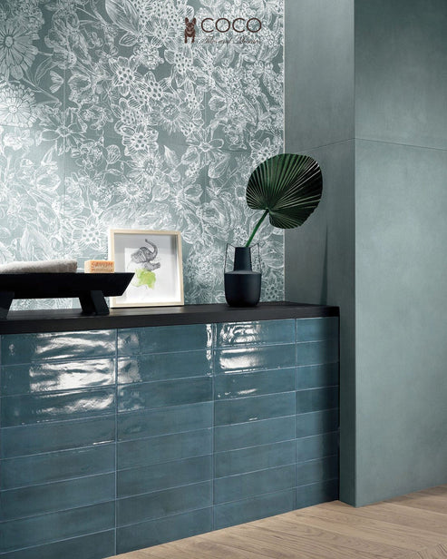 Lustroform Series - Ocean Sapphire Gloss 75x300mm Porcelain Tile – COCO ...