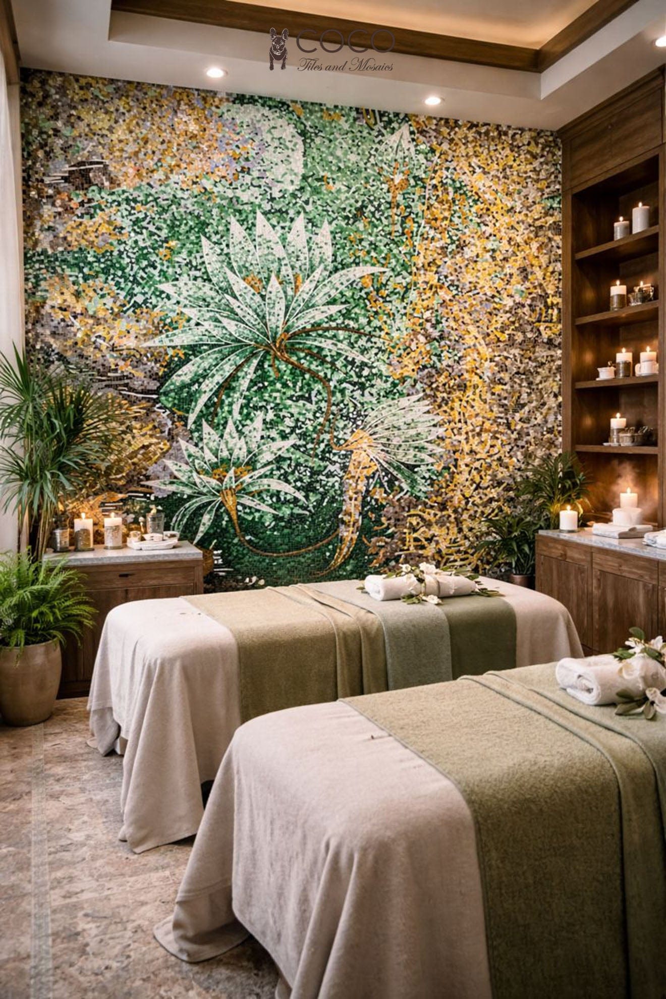Mosaic Wall Art | Zen Garden | Lily Pond Mosaic Mural | Reiki ...