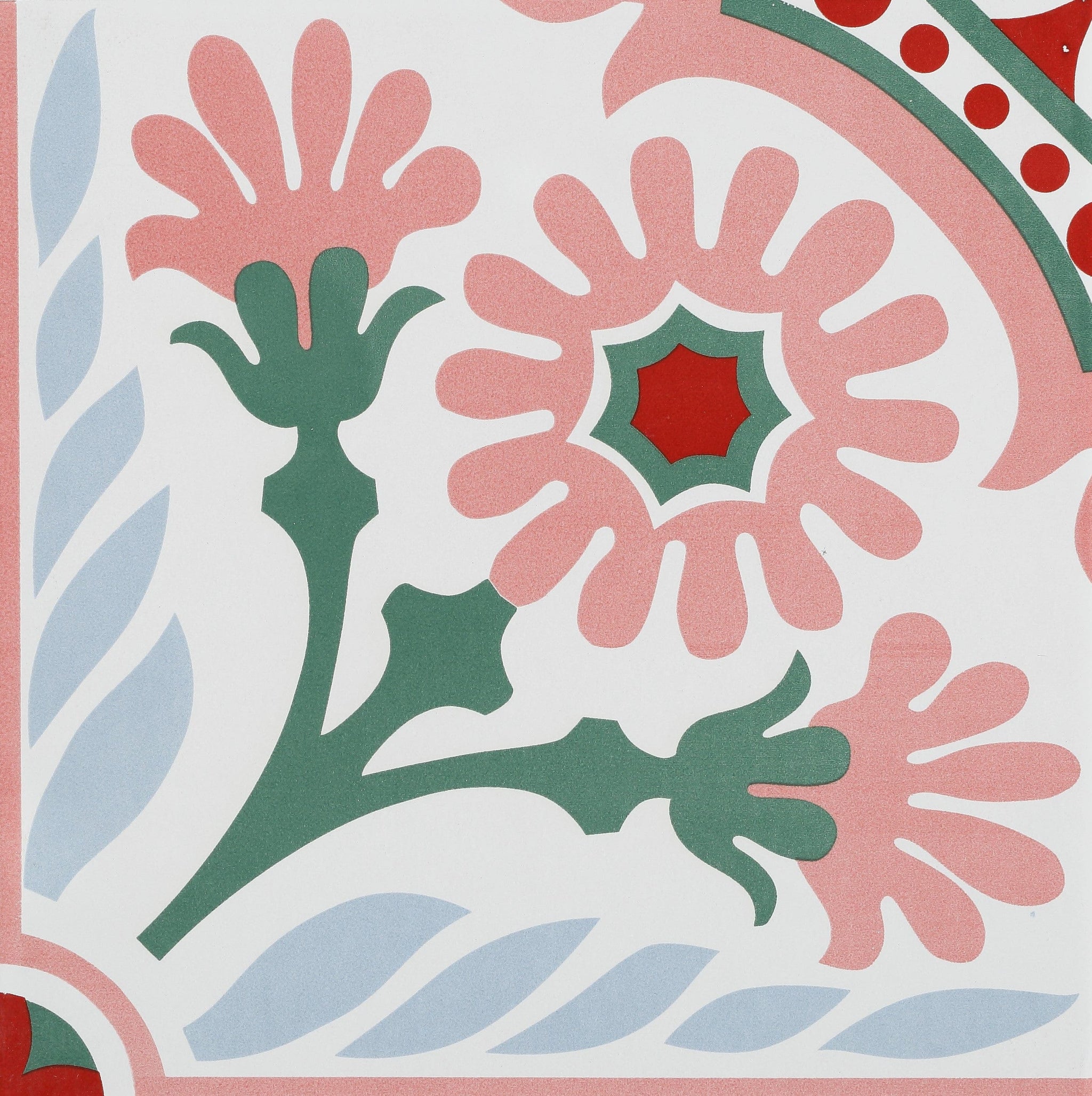 Patterned Tile | Pink Lover Series Paradise Rose 300 x 300mm | Pink ...