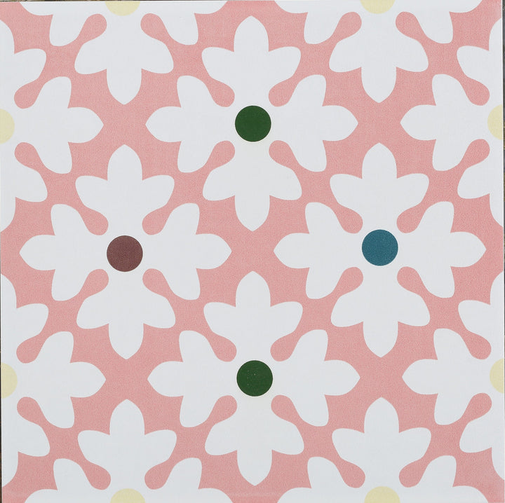 Pink Patterned Tile | Pink Lovers Series Infatuation Pink 300 x 300mm ...