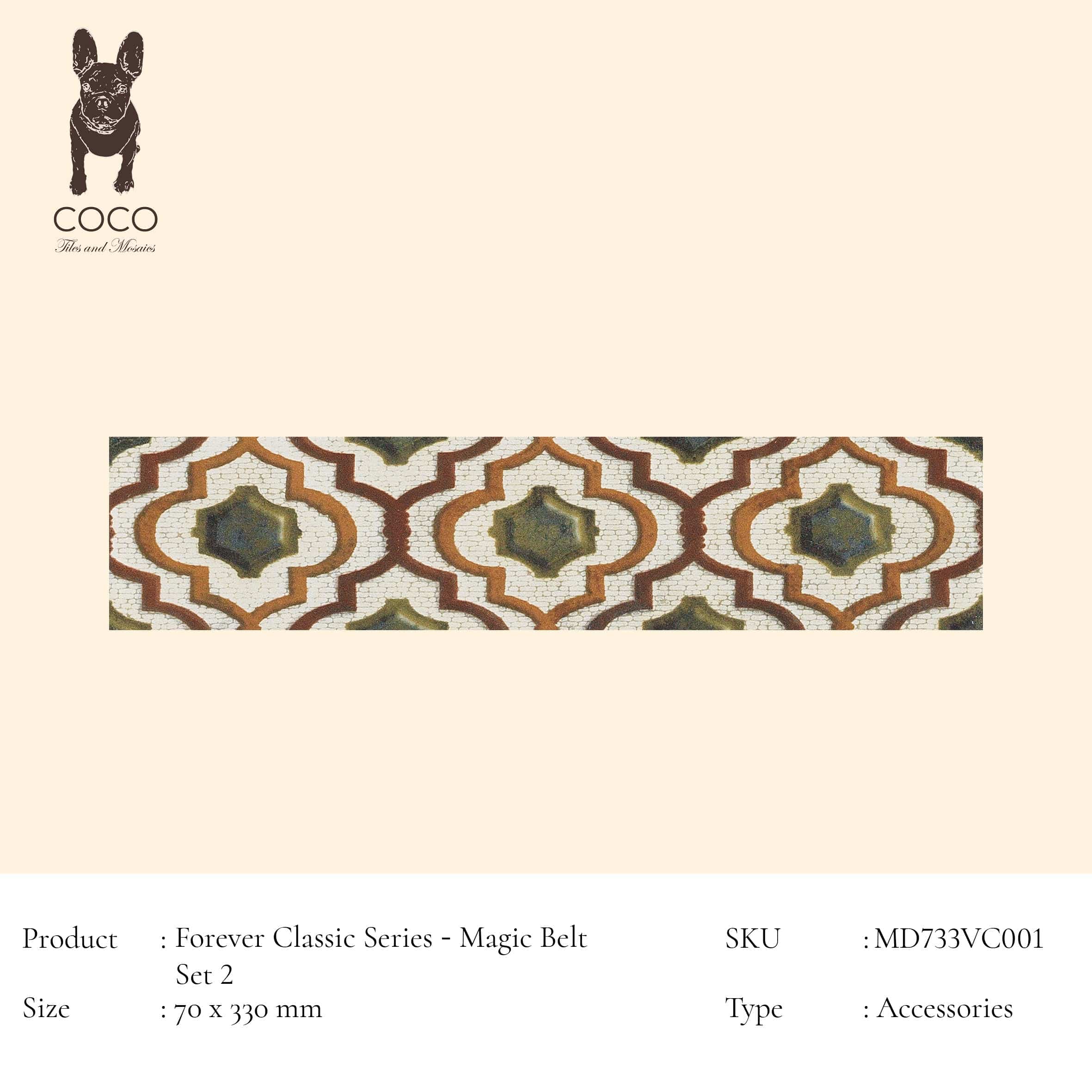 Mediterranean Fever Series - Magic Belt Set 2 70x330mm Ceramic Tile ...