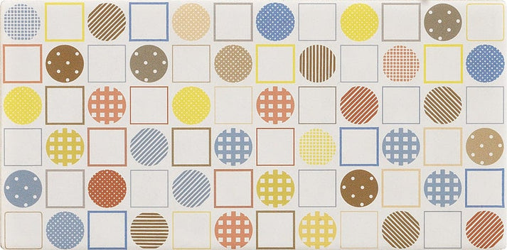Glassy Geometric Tile - Milky Way Set 2 Circles & Stripes | COCO Tiles ...