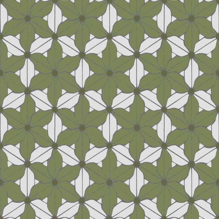 Retro Metro Series - Valley of Life Night Bloom Satin 300x300mm Cerami ...