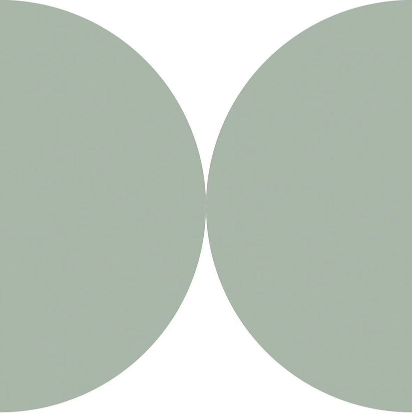 Sage Green Half-Moon Tile - 300x300mm Vintage Ceramic - Spanish Country ...