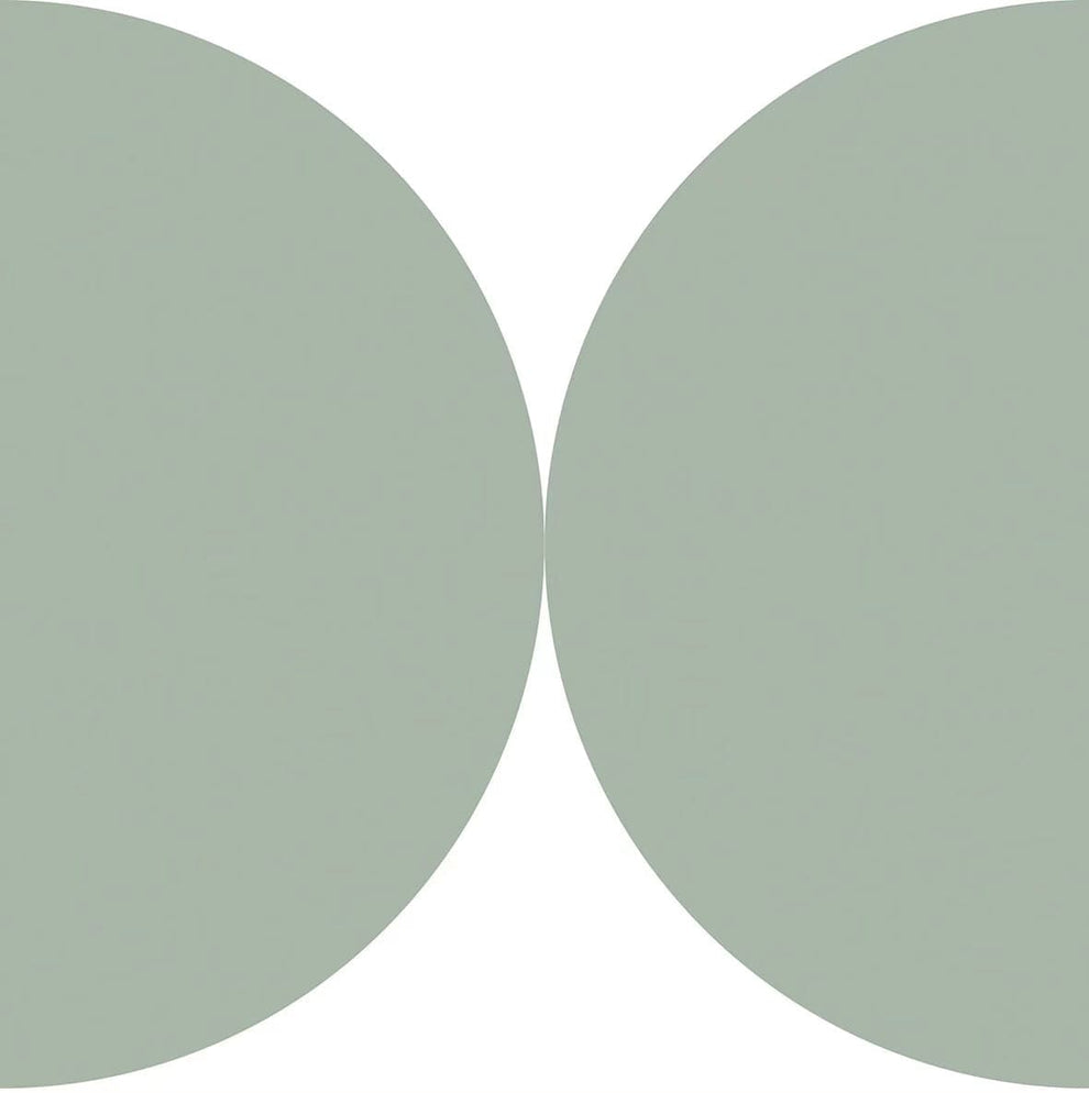 Sage Green Half-Moon Tile - 300x300mm Vintage Ceramic - Spanish Country ...