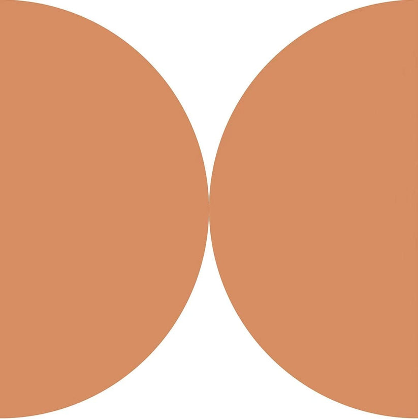 Terracotta Orange Half-Moon Tile - 300x300mm Ceramic - Spanish Country ...