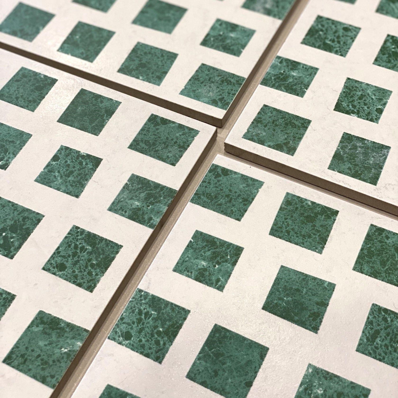 Green Geometric Patterned Tile | Green Magic Series Time Lapse Matte ...