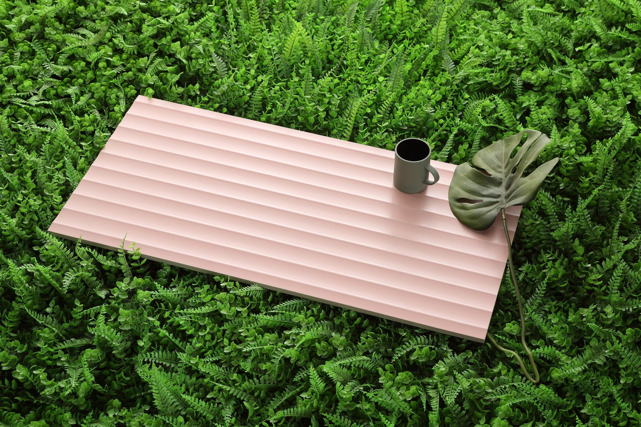 Artistic Tile | Lake Breeze - Blush Reeded Surface 300x 600mm Ceramic ...