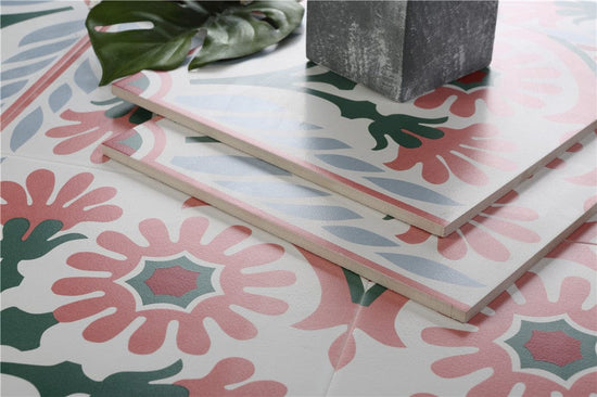 Patterned Tile | Pink Lover Series Paradise Rose 300 x 300mm | Pink ...