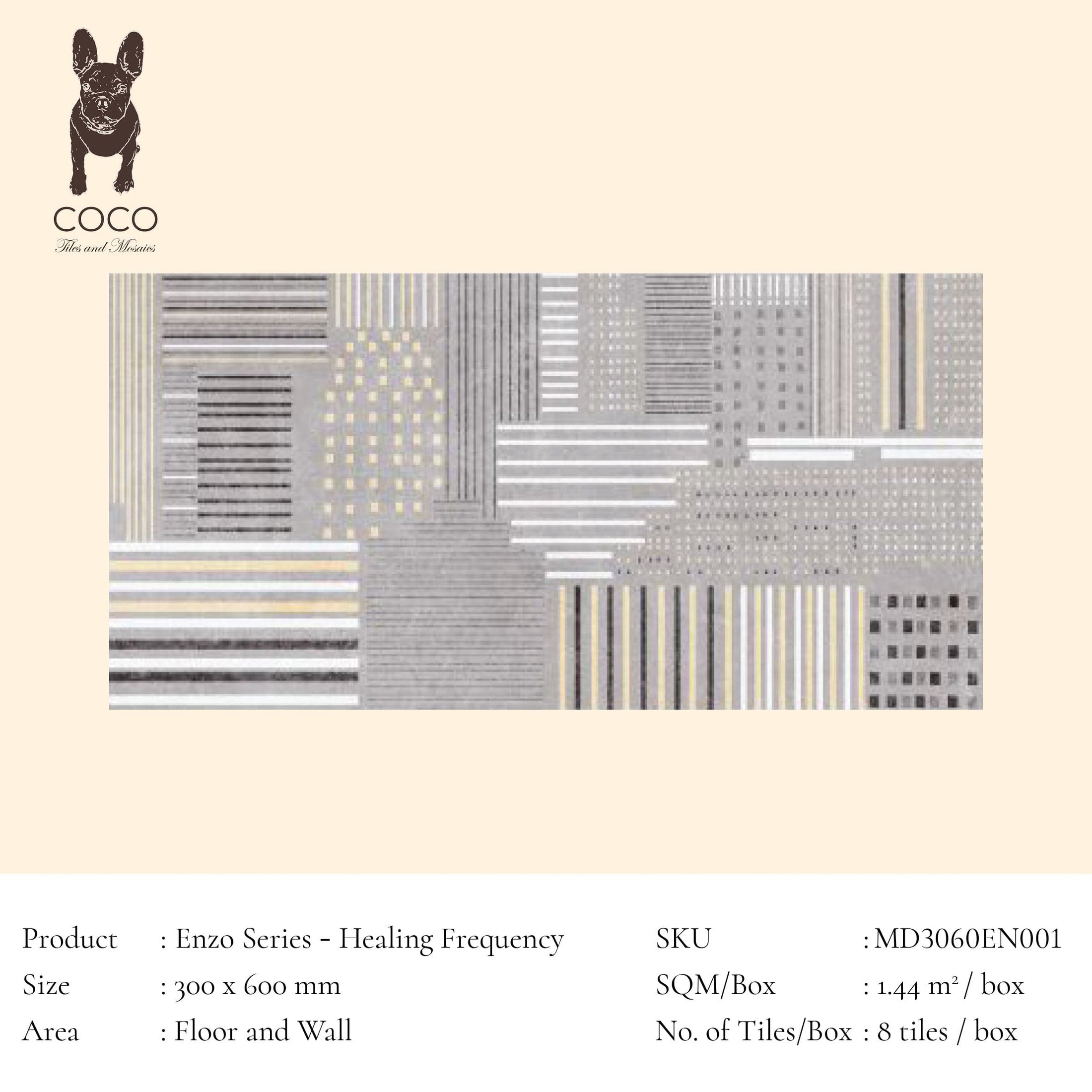 Landscape Series - Enzo Healing Frequency 300x600mm Ceramic Tile – COCO Tiles and Mosaics